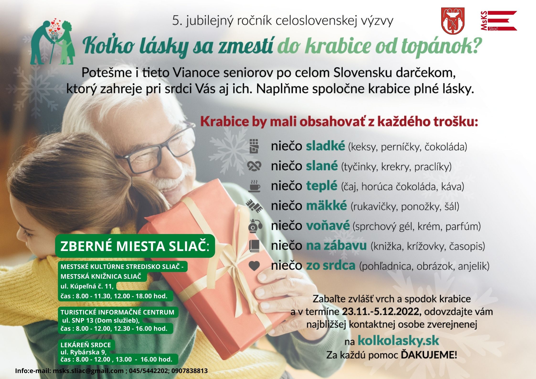 5. jubilejný ročník výzvy Koľko lásky sa zmestí do krabice od topánok ...