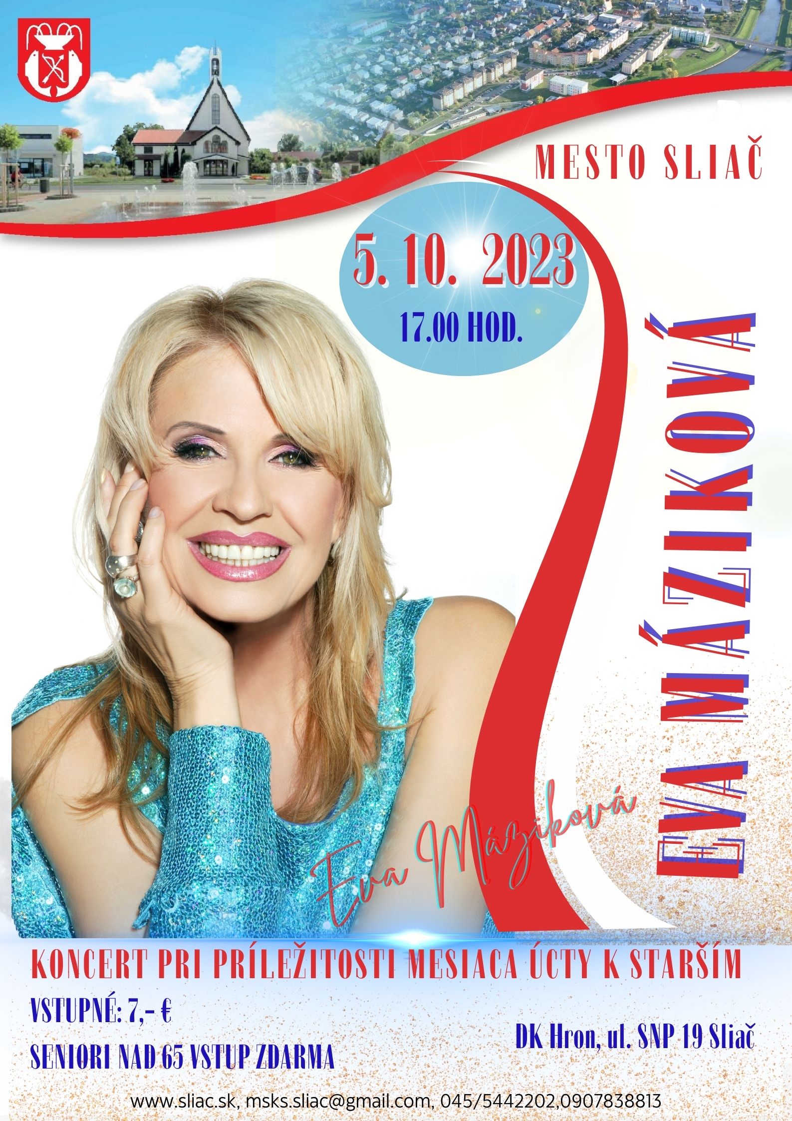 Eva Máziková - koncert pri príležitosti mesiaca úcty k starším | Sliač